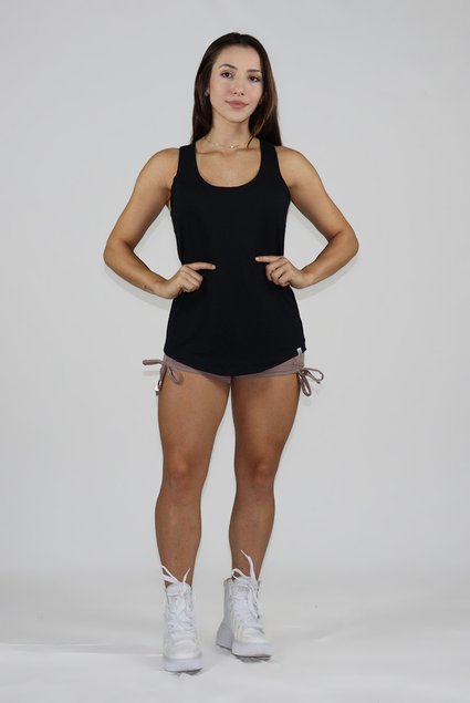 Regata Dália Viscose Preta